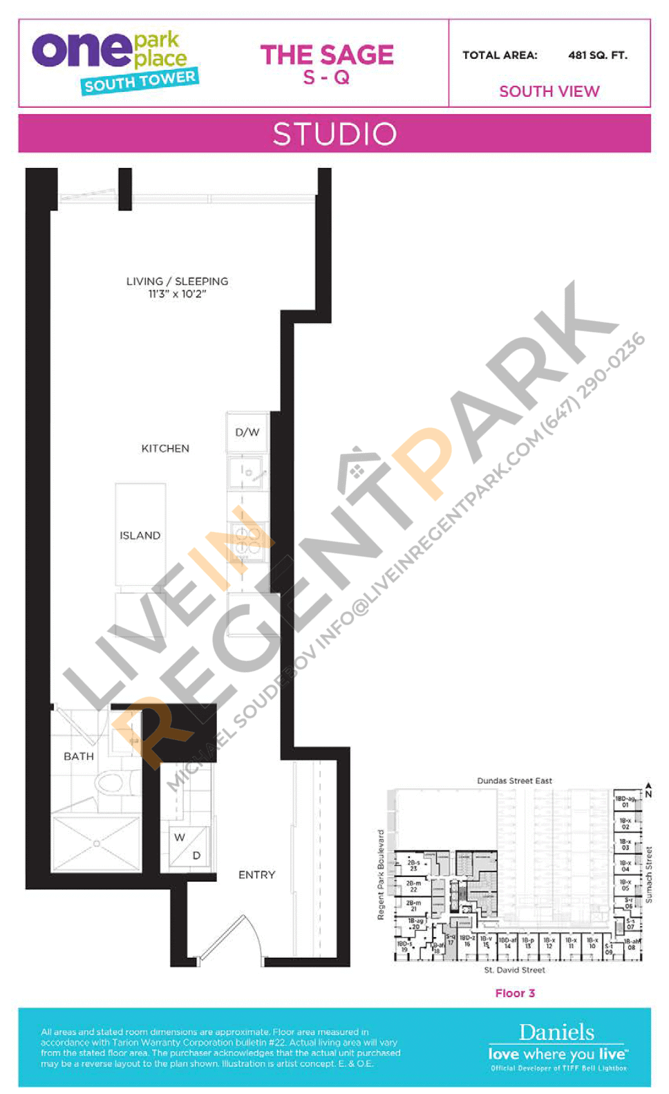 One Park Place South | 55 Regent Park Blvd | Live In Regent Park
